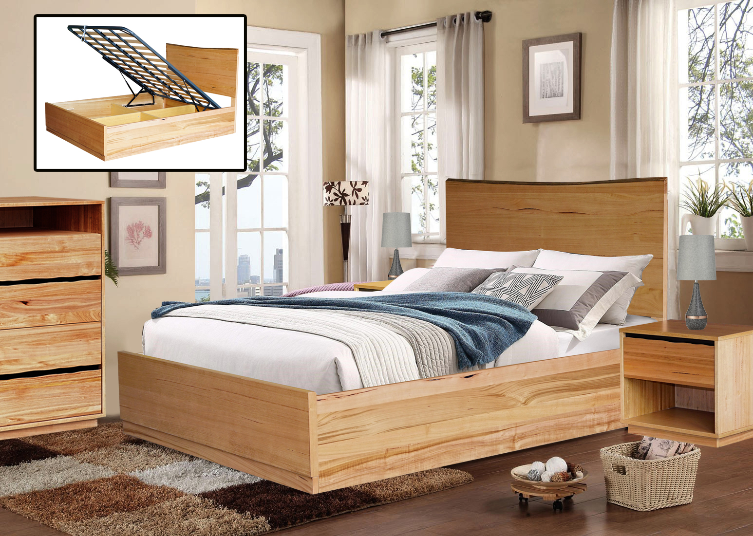 Clayton Gas Lift Bed | Sleep Doctor Batemans Bay